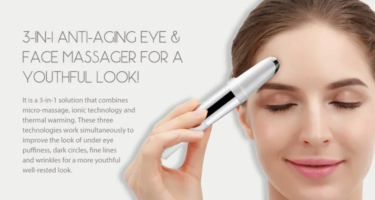 New Releases 2024 Top Anti Aging Eye Massage Equipment Ems Wand Dark ...