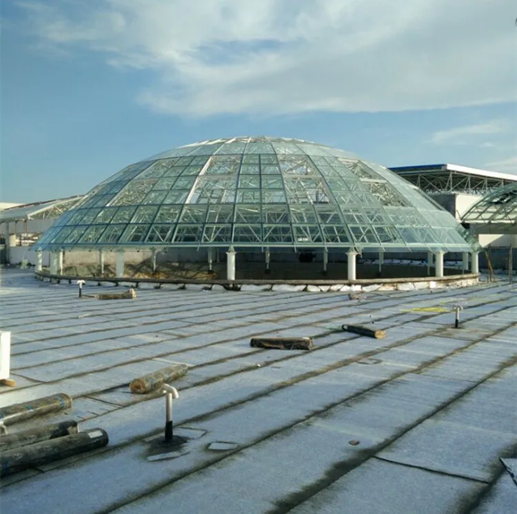 Prefab Dome Glass Roof Structure - Space Frame Skylight