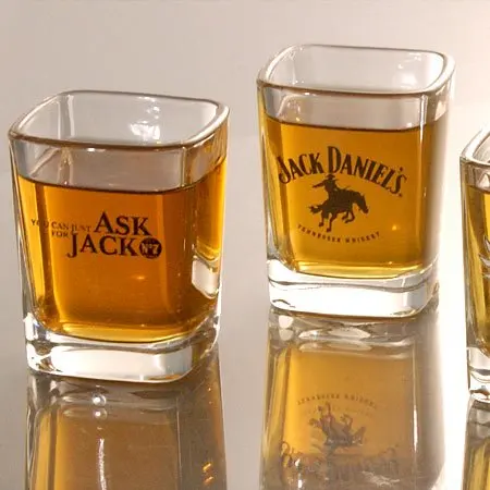 Customized 1oz 2oz Decal Printing Whisky Vodka Glass Cup Measuring Shot ...