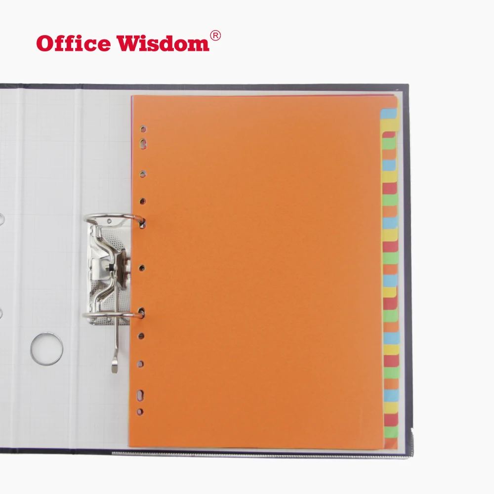 31 Sheets Plastic Index File Divider A4 - Colorful & Eco-friendly