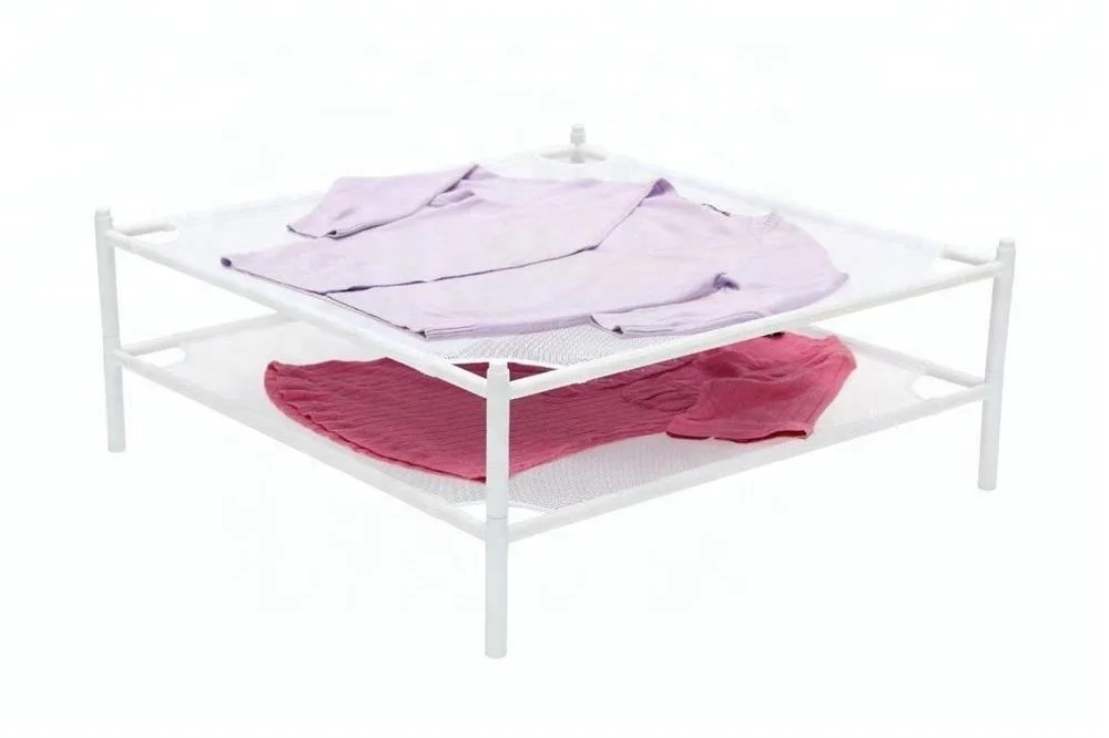 6-layer Sweater Drying Rack - Foldable & Stackable Mesh