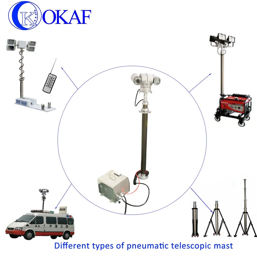 6M Pneumatic Antenna Towers - Durable & Versatile Solutions