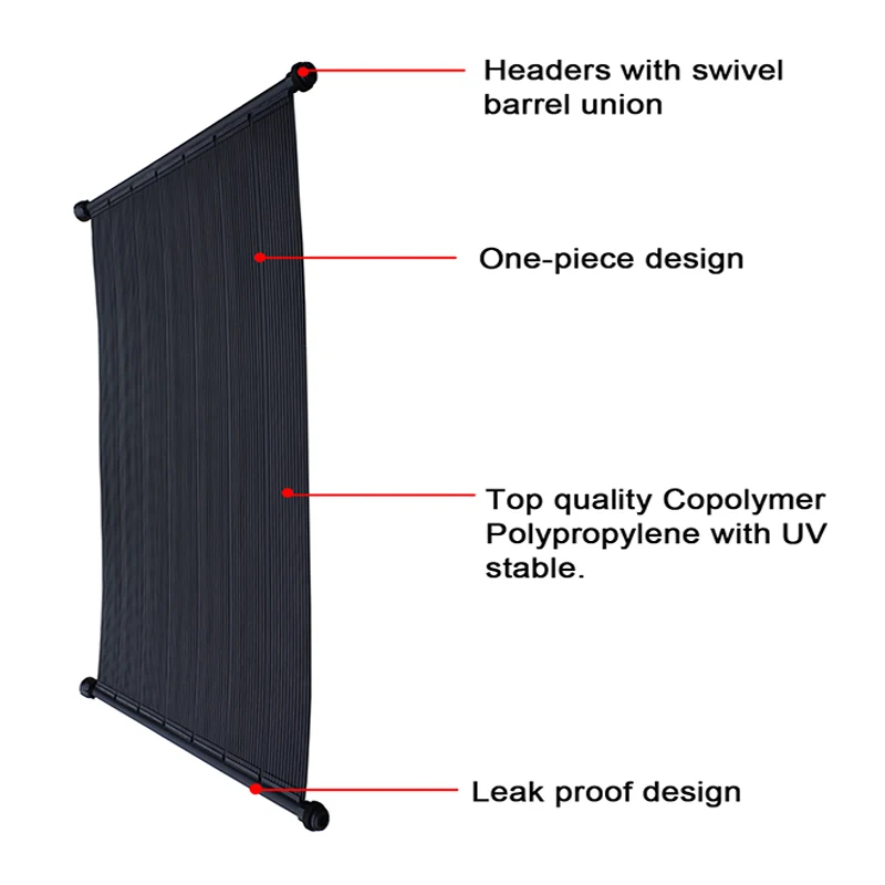 Pvc Swimming Pool Collector Heating Solar Panel Pool Heater - Buy Solar ...