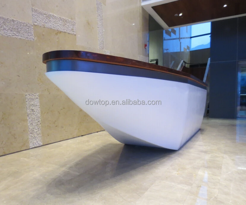 Modern Cafe Bar Restaurant Design Boat Shaped Artificial Stone ...