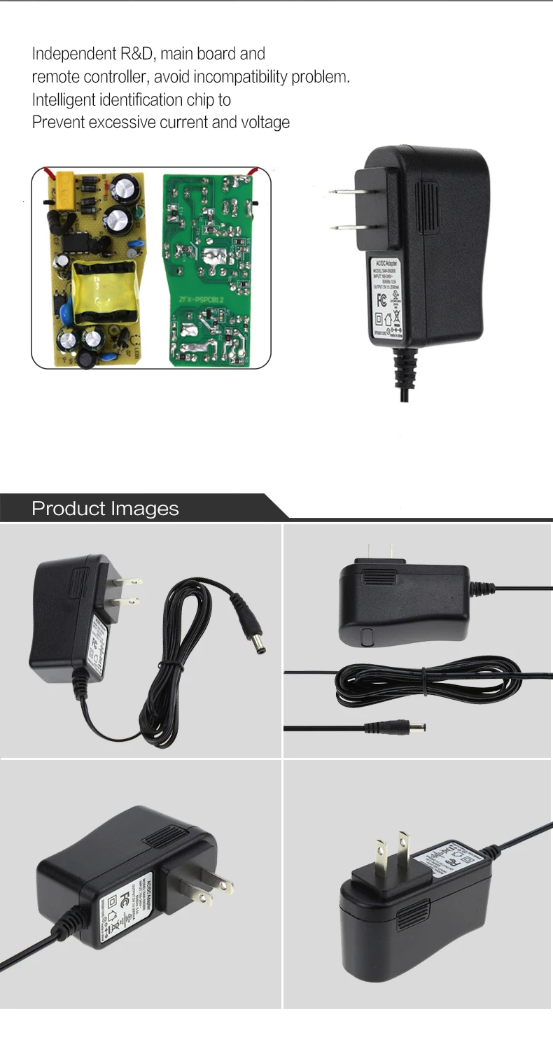 Professional Safety Mark AC DC Adaptor 8.4V 1.5A 16.8V 0.5A 15V 1A 15W ...