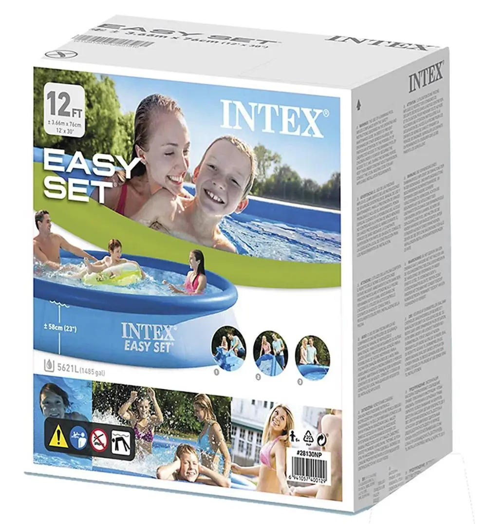 Intex 28130 Easy Set Above Ground Inflatable Family Swimming Pool - Buy ...