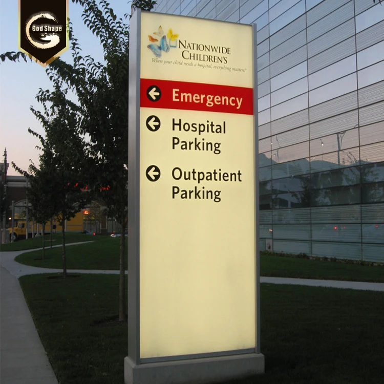 Customized Freestanding Signage Outdoor Pylon Sign Led Advertising ...