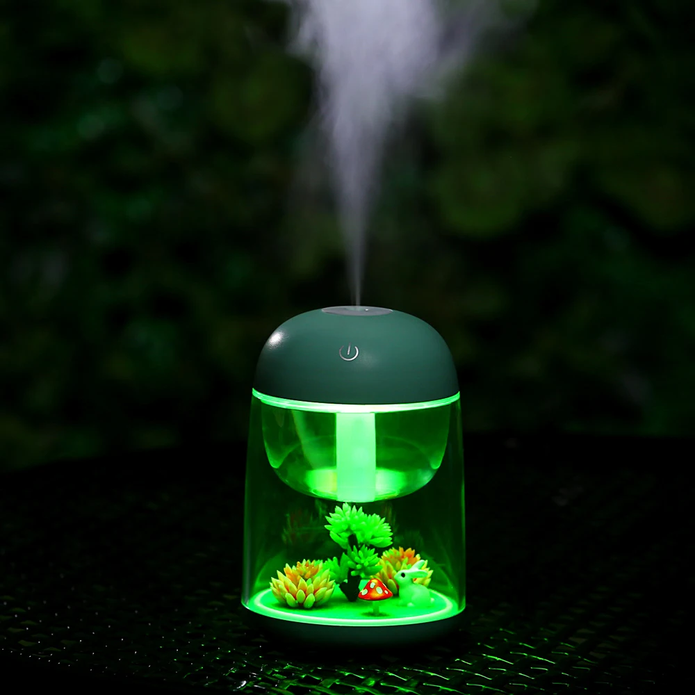 Ultrasonic Humidifier with LED Lights - Portable & Versatile