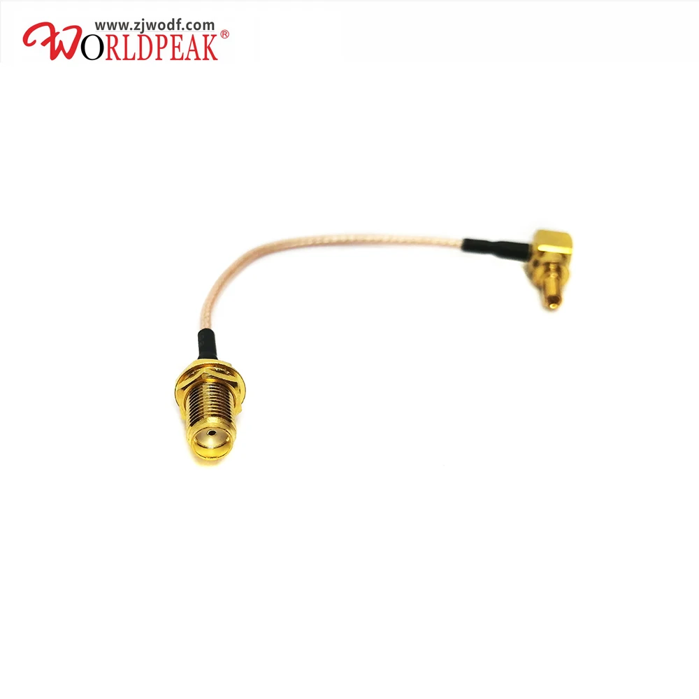 RF Male Female Crimp Cable Connector SMA Bulkhead to CRC9 Straight ...