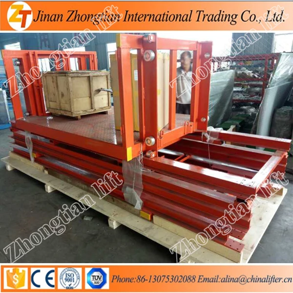 Zhongtian Heavy Duty Hydraulic Warehouse Cargo Lift/guide Rail Elevator ...