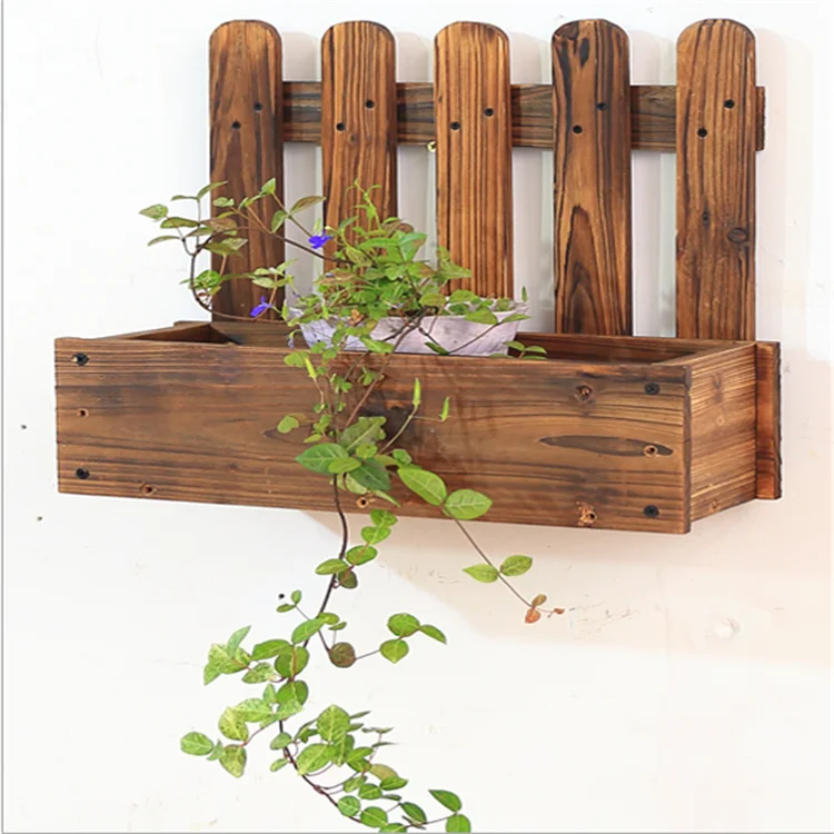 Wall Hanging Wooden Flower Pot Holder Plant Rack - Buy Wall Hanging ...