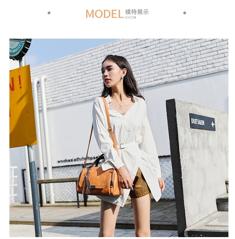 Ladies Water Resistant Leather Shoulder Bag For Women