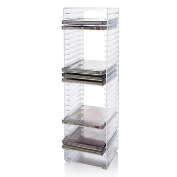 Clear Acrylic Stackable Cd Tower Perspex Cd Storage Rack Display Holder ...