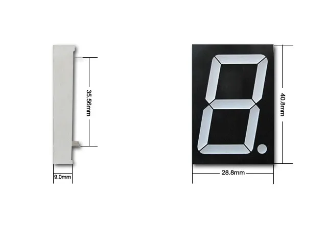 Super Red 7 Segment Display - 1.2 Inch Digital Number Display