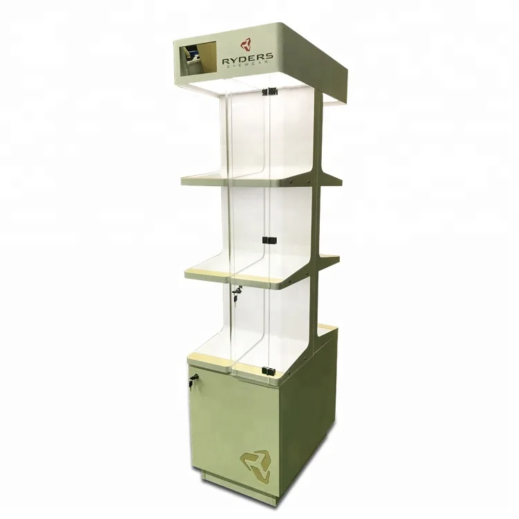 Sunglasses Small Countertop Display Stand Cabinet Made of MDF and ...