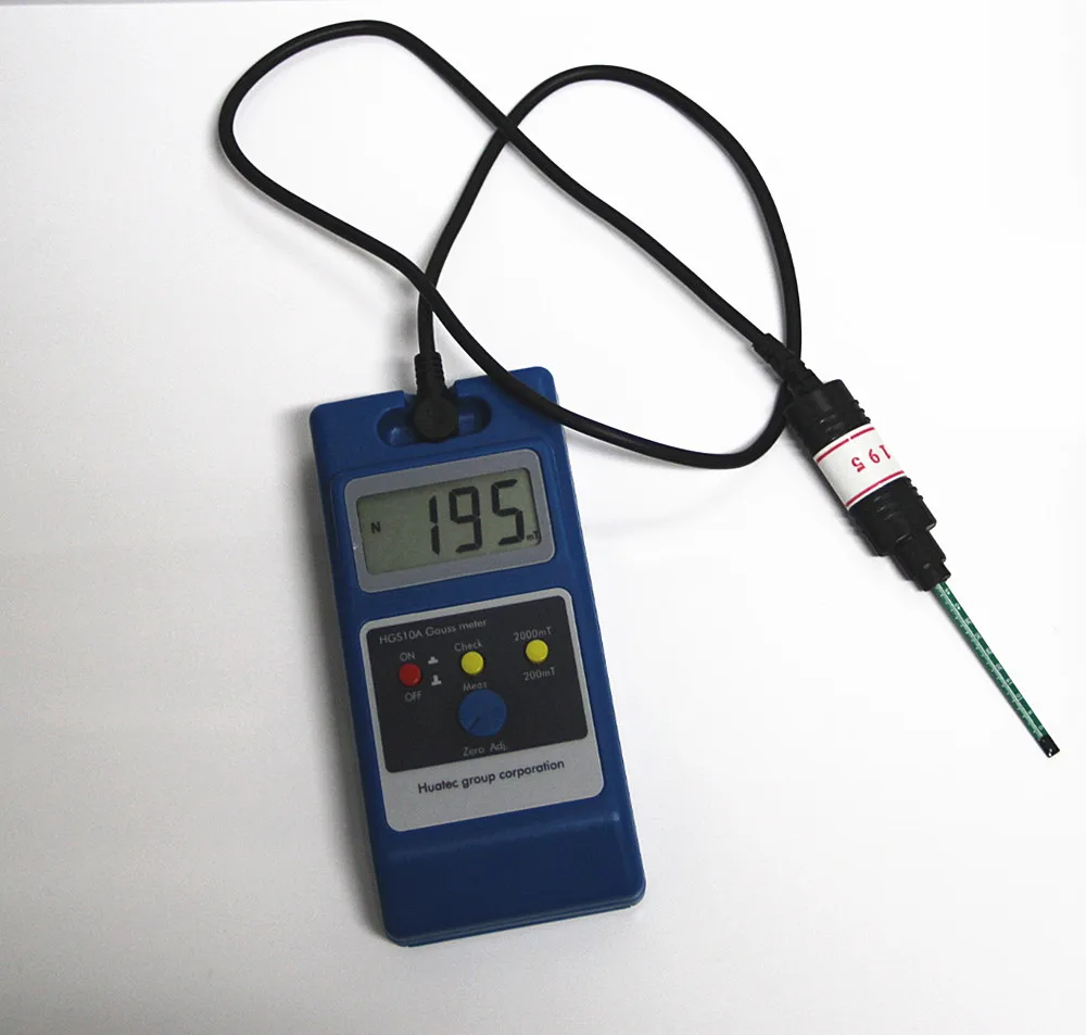 HGS10C Gauss Meter Optional Transverse Probe Axial Longitudinal Probe ...