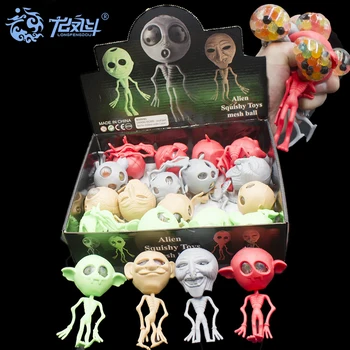 Squeeze Fidget Toy Aliens Stress Relief Toys Tpr Beads Stress Ball Anti ...
