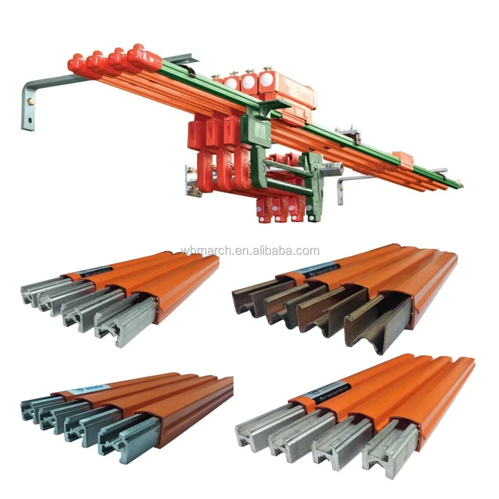 400A Busbar Tembaga Konduktor Rel untuk Overhead Crane Copper Busbar ...