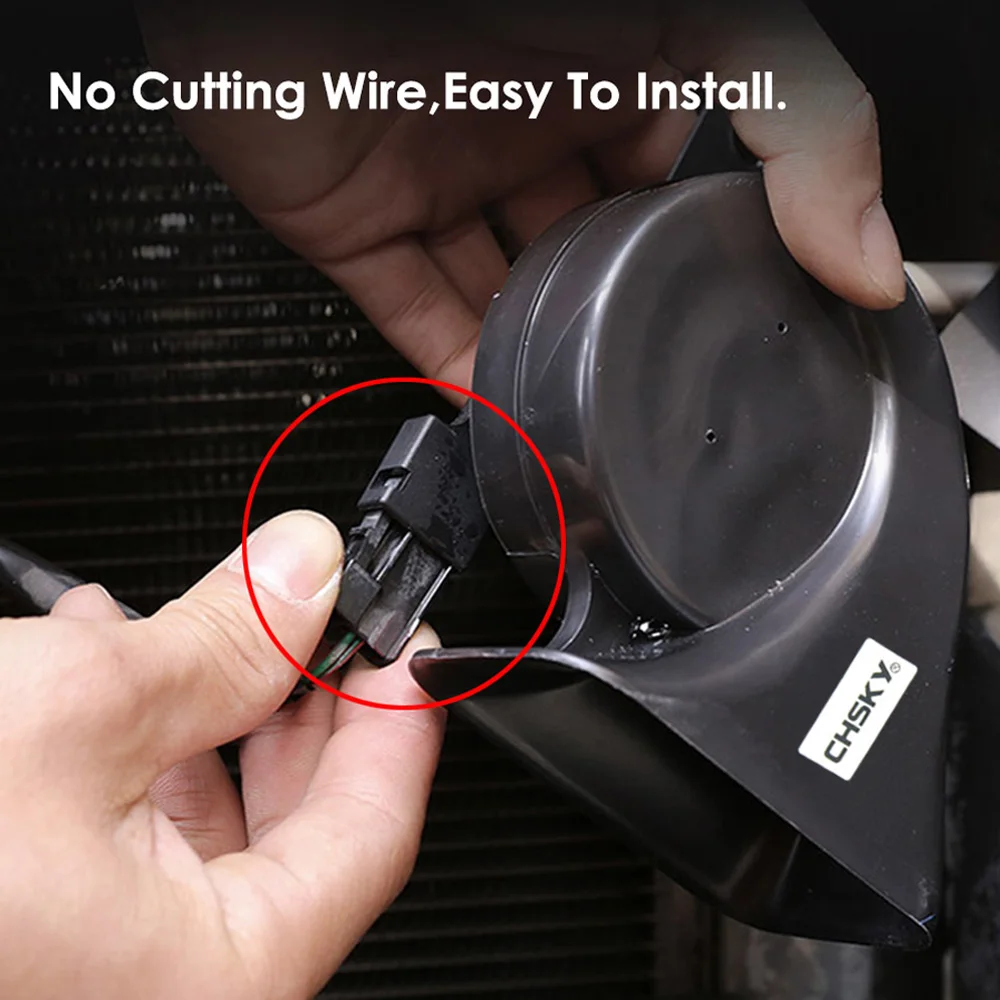 Alibaba.com: CHSKY Black 12V Car Horn Snail for Audi A4, 110-120dB ...