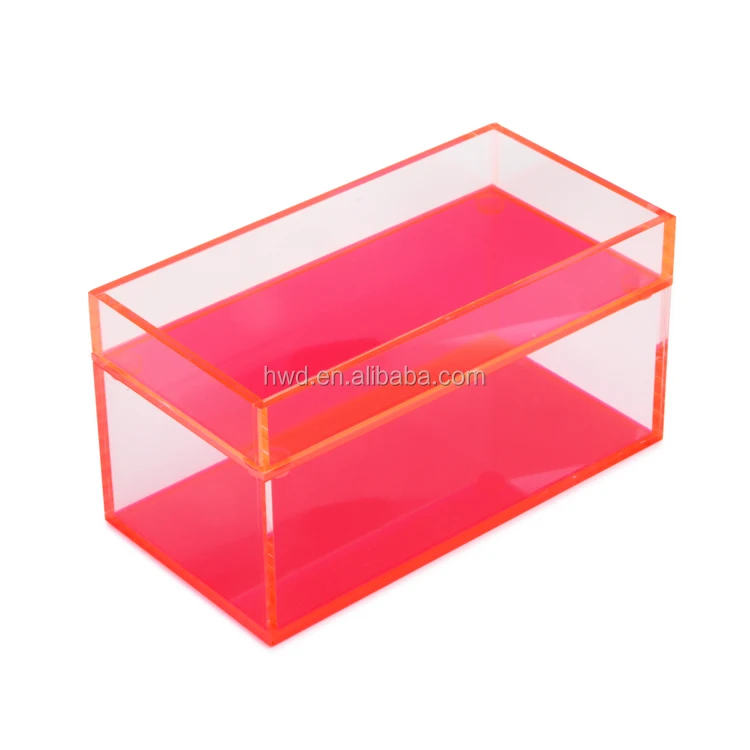 Homesweet Desktop Organizer Neon Acrylic Two Layer Storage Box For Home ...
