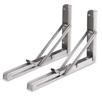 Vouwen Plank Beugel Rvs Driehoek Wall Mount Ondersteuning Wit Zware ...