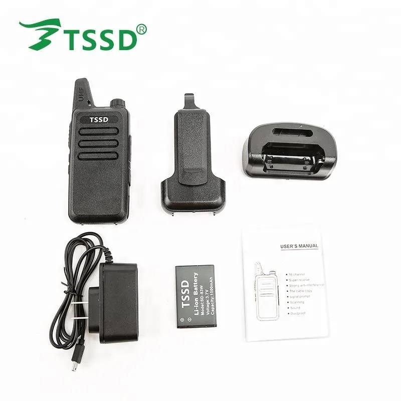 Mini UHF Pocket Long Range Walkie Talkie TS-380W - 5W, 12 Hours Battery ...