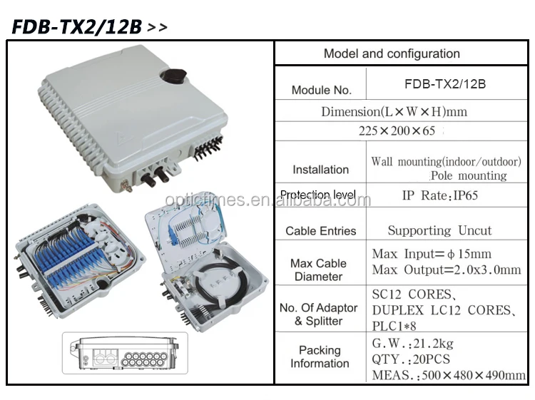 FTTH Outdoor Wall Mount Optical Fiber Splitter Termination Box FTTH ...