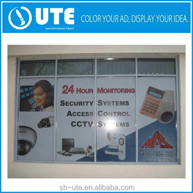 Perforated One Way Vision Mesh Vinyl Window Sticker Printing