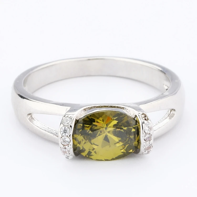 Olivine Marcasite Ring