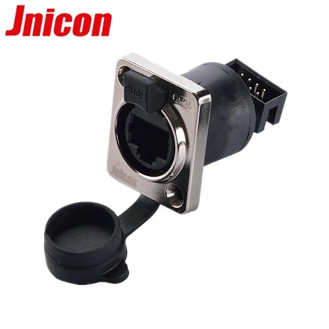 Panel Mount Rj45 Ethernet Connector Plug Socket Waterproof Ip67 Cable ...