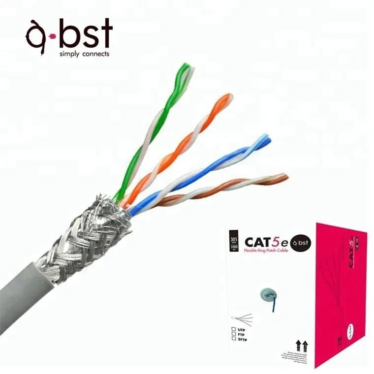 Cat6 Double Shield Cable 305m 100m Sftp Cable - Buy Cable Cat6,Shield ...
