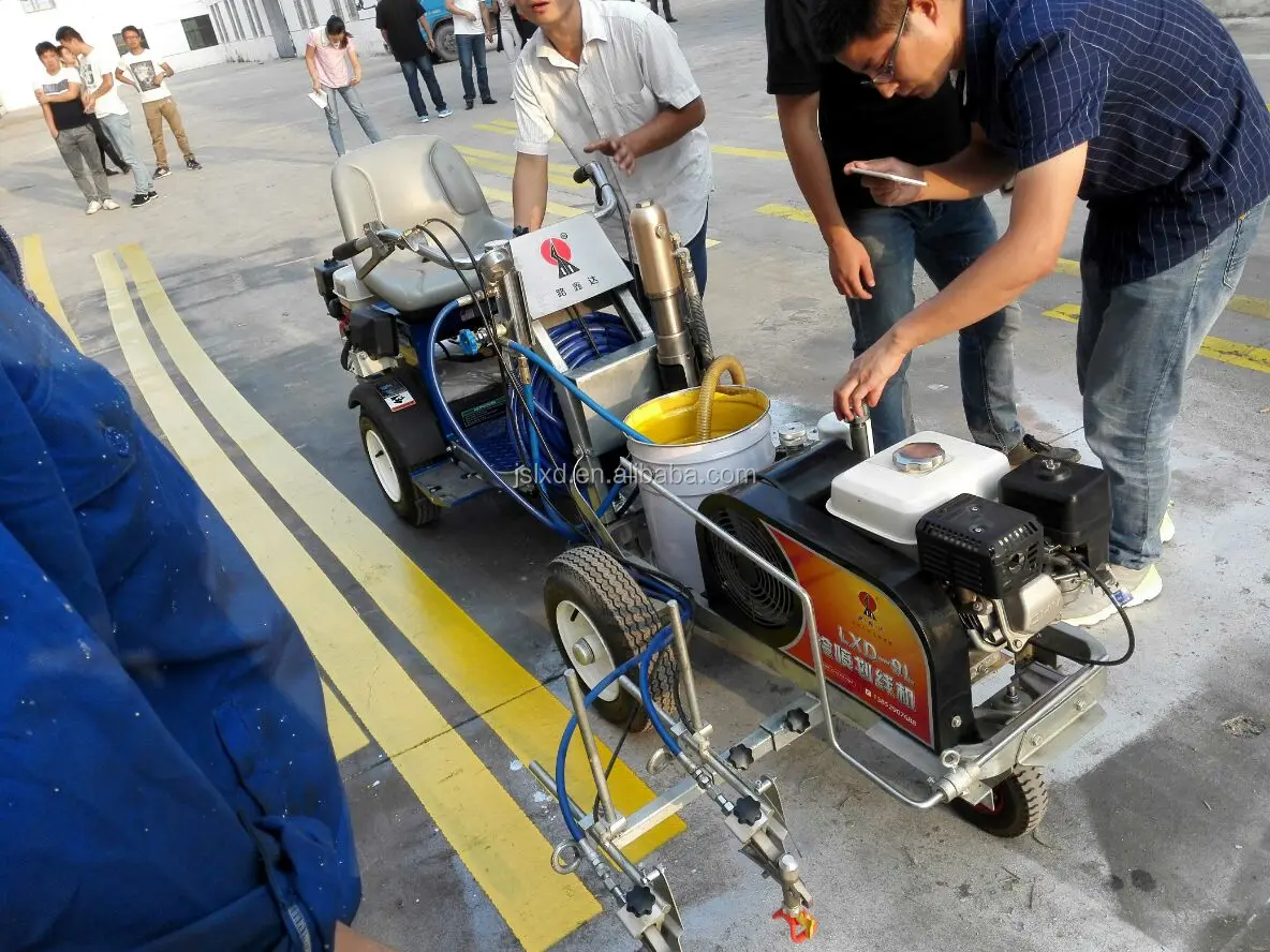 Efficient Hand Push Cold Paint Spraying for Road Marking