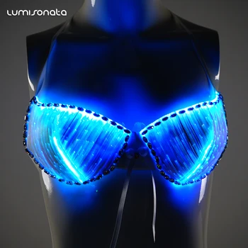 Hot Sales Sexy Underwear In Led Lights Luminous Sexy Bra Glow-in-the ...