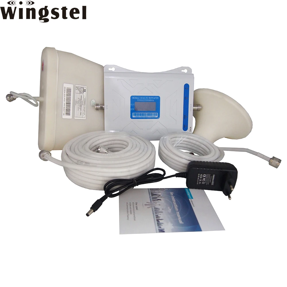 Tri-band 900 1800 2100mhz Cell Lte 2g 3g 4g Gsm Signal Repeater Booster ...