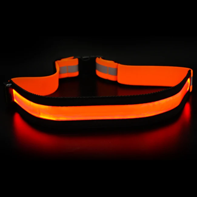 2024 Rechargeable Led Reflective Belt Safety And Novelty Belt For ...