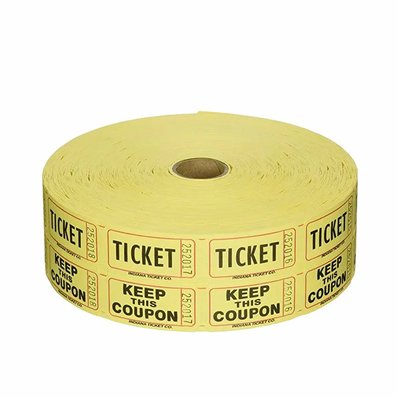 Deposit High Quantity Carnival Tickets Double custom ticket roll arcade ...
