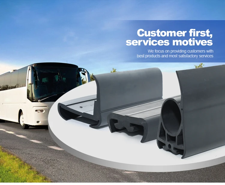 Bus Door and Sliding Window Wedge Extruded Magnetic Rubber Seals