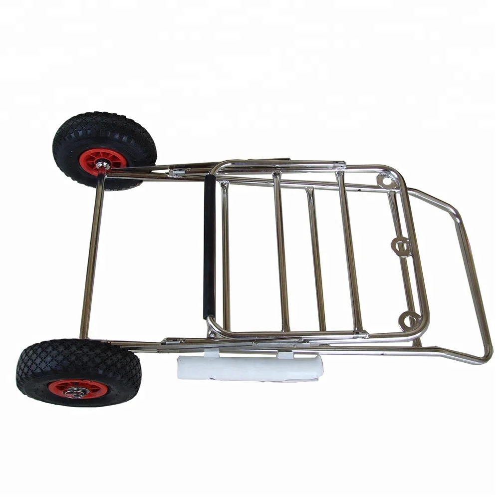 Hot Sale 250kgs Folding Beach Fish Stainless Steel Trolley