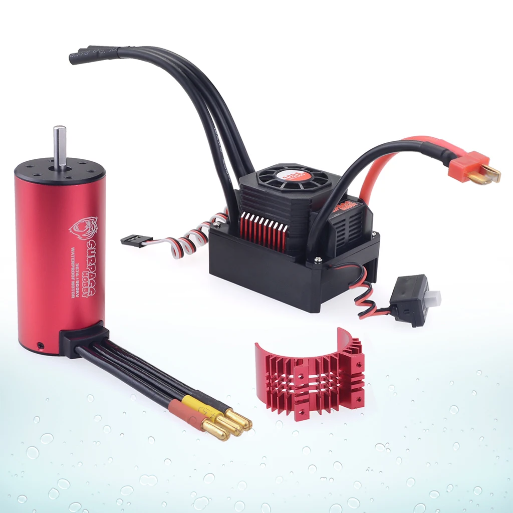 Surpasshobby Waterproof Brushless Rc Motor 3674 With Esc 120a For Big ...
