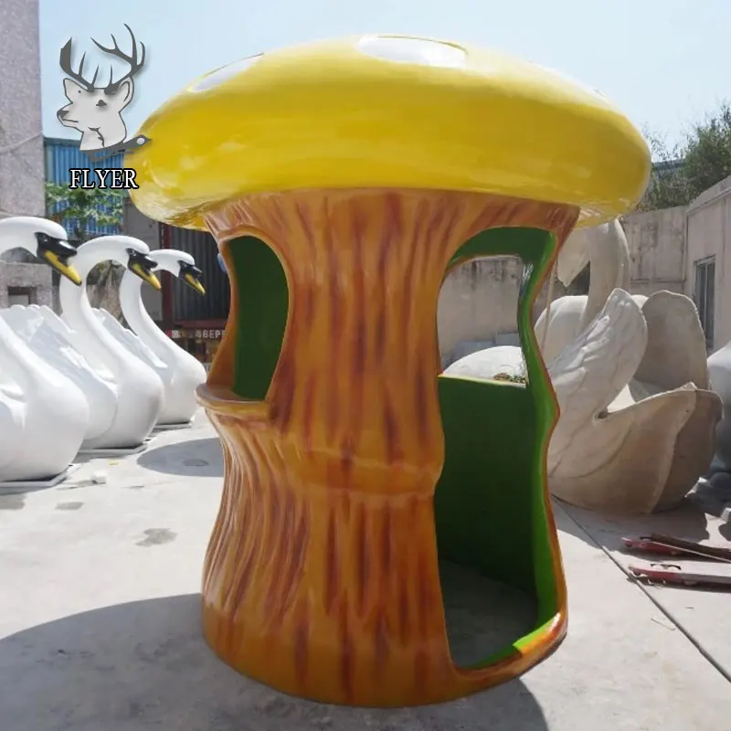 Outdoor Amusement Park Decoration - Large Mushroom Statue
