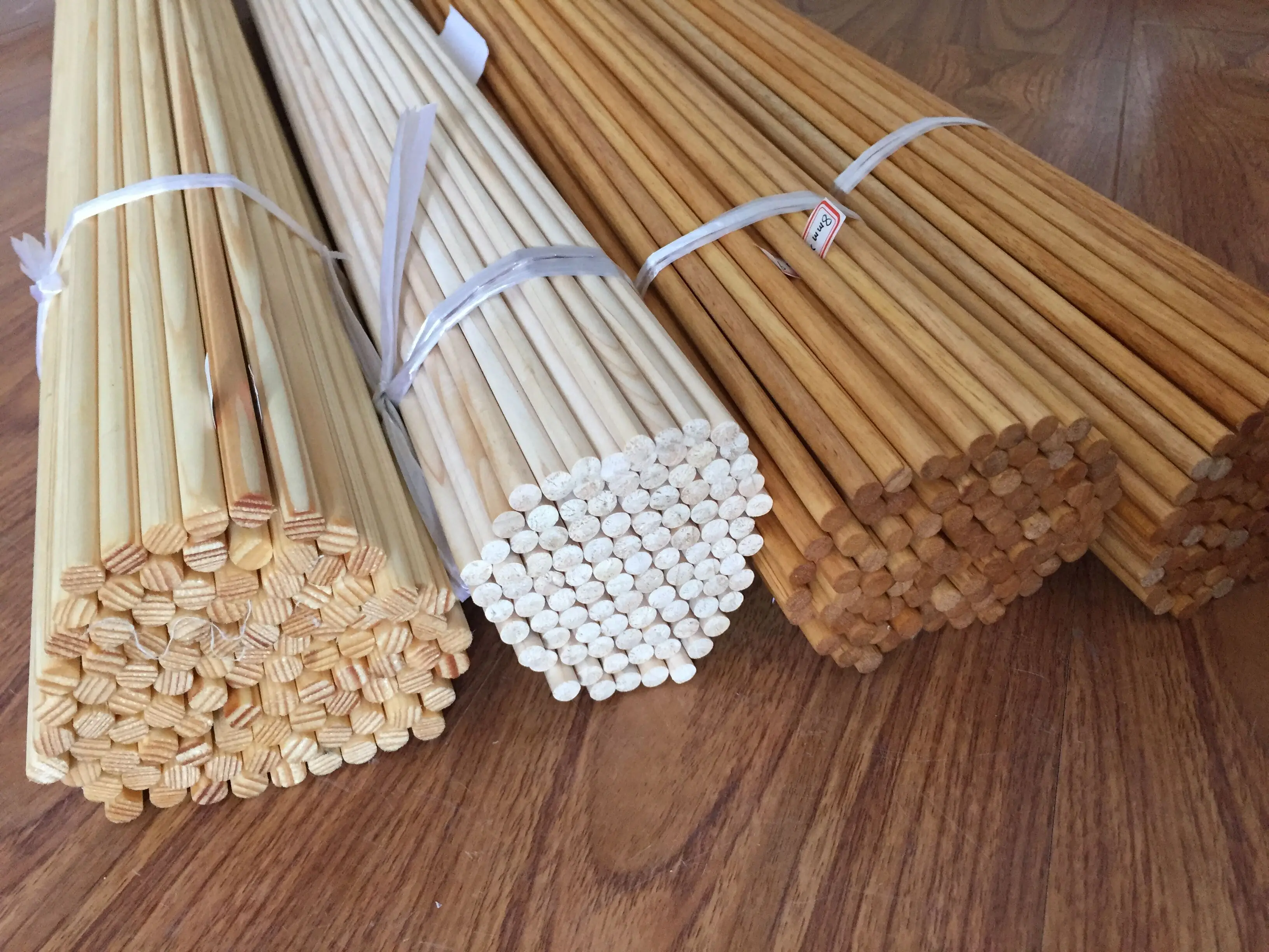 Half-finish Self-nock Barrelled Wood Arrow Shafts White Wood Ramin ...