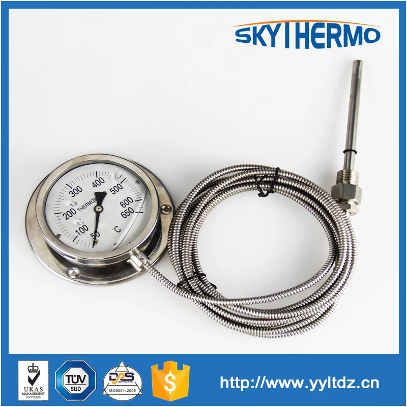 Hvac Boiler Remoter Reading Thermometer Hydraulic Oil Temperature Gauge ...