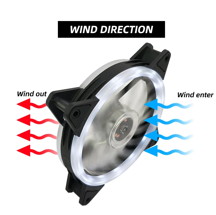 COOLMOON S2 Double Ring 120mm PC Cooling Fans - Low Noise