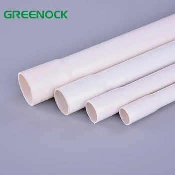 Thin Wall Pvc Rigid Pipe In Plastic Tubes For Electricity,Various Size ...