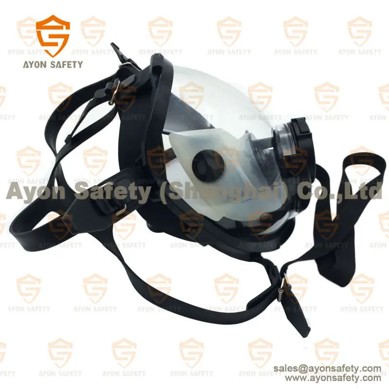 SCBA Mask PPE Breathing Large Visual Field Low Weight Gas Mask