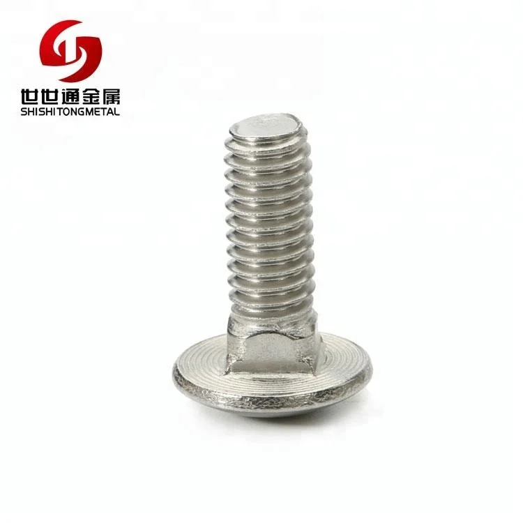 DIN603 SS304 316 Stainless Steel Round Head Square Neck Coach Screw ...