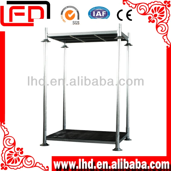 Warehouse Steel Post Pallet Pipe Rack System Collapsible Steel Forklift ...