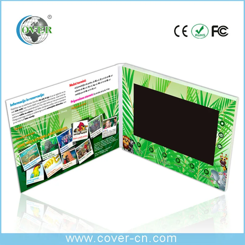 Custom Digital Business Brochure Video Book - 2.4 to 10 Inch
