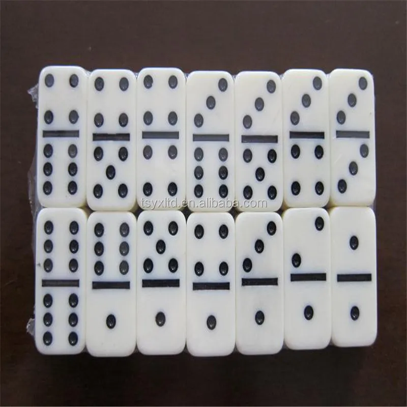 Double Six Professional Dominoes With Brass Spinner Acrylic Urea ...