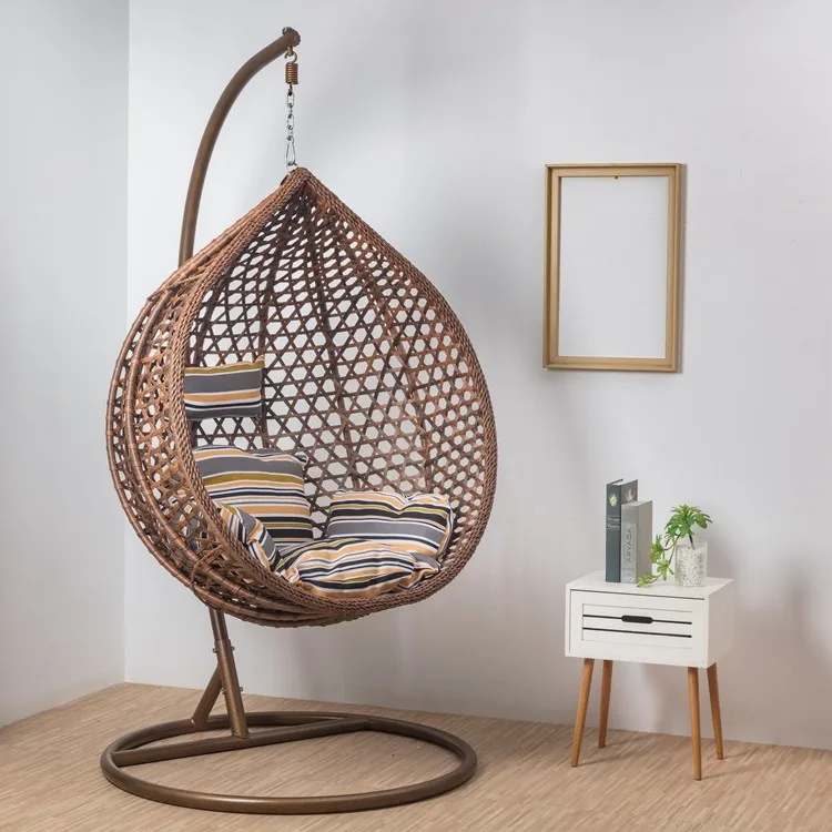 Alibaba.com: India Home Pear Shape Outdoor Rattan Metal Swing Sets ...